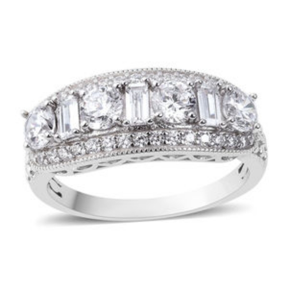 XAVIER | Jewelry | Xavier Simulated Diamond Ring In Sterling Silver ...